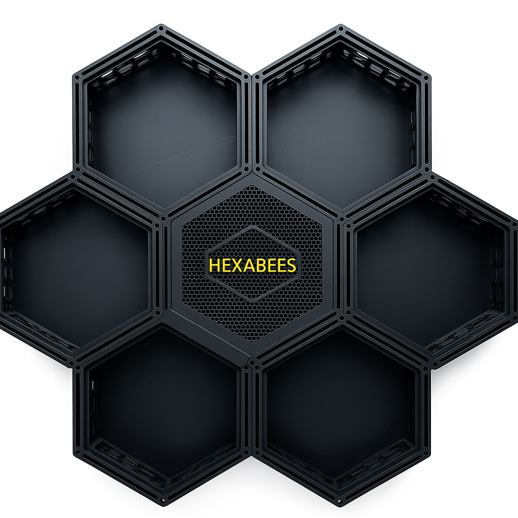 HexaBees | Modular Indoor Observation Beehives & Living Art